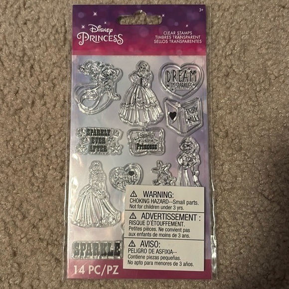 Disney | Other | Disney Princess Clear Stamps Nip 4 Pieces Snow Cindy ...